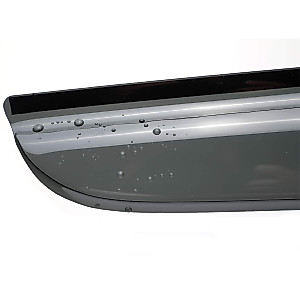 Deebior 2pcs in Channel Dark Smoke Tinted Sun Rain Guard Wind Deflector Window Visors Wind Deflectors Compatible with 1993-2011 Ranger 92083