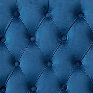 Meridian Furniture C Carlton Velvet Dining Chair, Set of 2, Navy