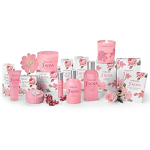 L'Erbolario 3 Rosa - Romantic And Feminine Fragrance For Every Woman - Three Admirable Fragrant Notes Of Provence Rose, Peruvian Pepper And Hollyhock - Offers A Seductive Accent - 1.6 Oz EDP Spray