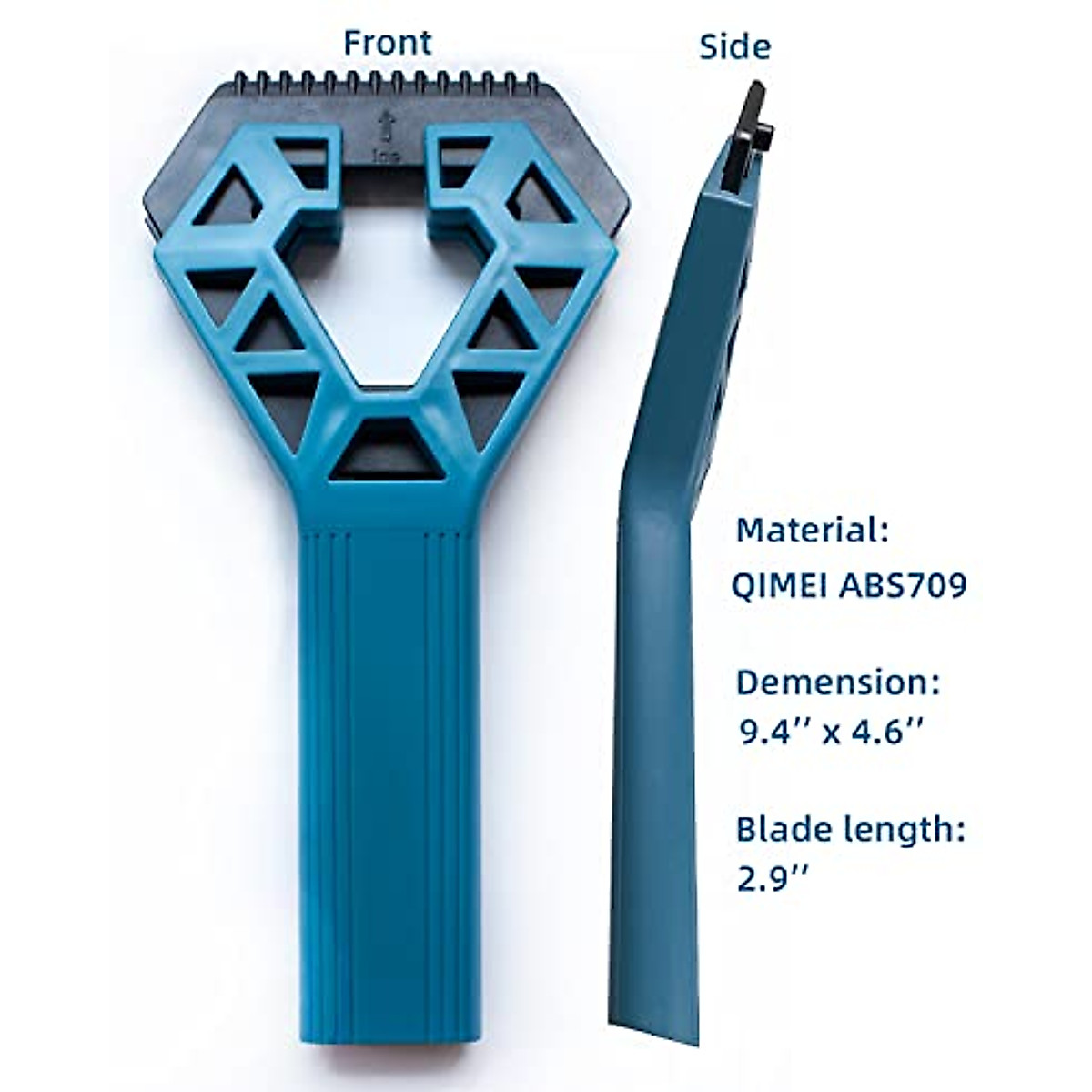 RELSBOA Multi-Purpose Ice Scraper and Snow Wiper Lightweight 29.5 Inches Extendable Car Snow Tool Kit 0.73Lbs Scratch Free (Blue)