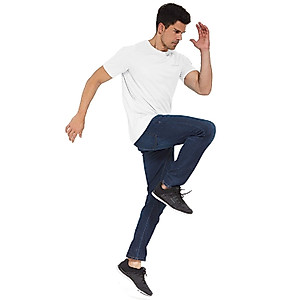 BALEAF Men's UPF 50+ Outdoor Running Workout Short-Sleeve T-Shirt White Size S