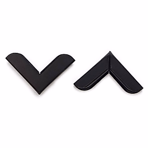 30 pcs/Pack Black Metal Neck Collar Tip Clip Pin for Trousers Blouse Book Album Corner Menus Folders Protector