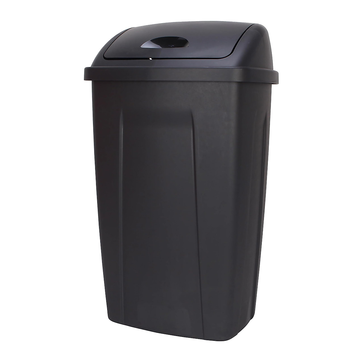 BHCHA 13 Gallon Trash Can, Plastic Swing Top Kitchen Garbage Trash Can