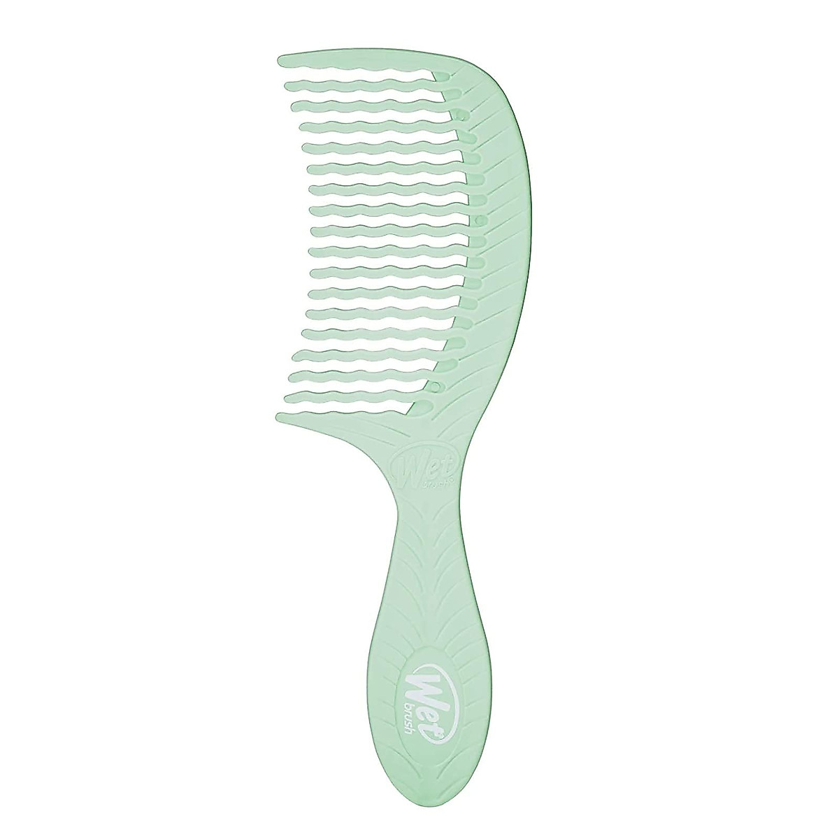 Wet Brush Go Green Tea Tree Oil Infused Treatment Comb - Wide Tooth Hair Detangler with WaveTooth Design that Gently and Glides Through Tangles - No Split Ends and No Damage