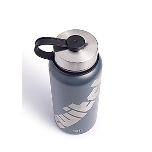 Twitch 32oz Dual Lid Water Bottle - Charcoal