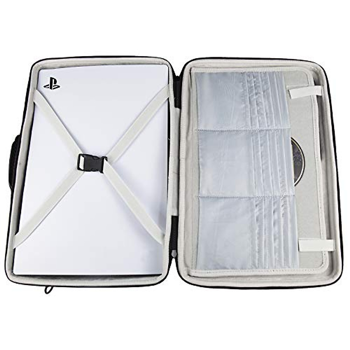 Khanka Storage Case Replacement for Sony Playstation 5 Console Standard Edition/Digital Edition (Black)