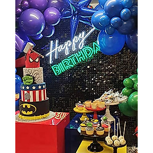 24 Panels Black Shimmer Wall Panels Backdrops, Square Sequins Backdrops with 3D Effect, Large Black Photo backdrops for Christmas, Birthday, Graduation, Wedding, Party Decoration and Home Decoration