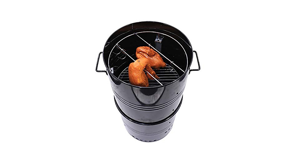 CMI 14-Inch Vertical Charcoal Smoker Grill