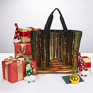 VACSAX Tote Bag for Women Reusable Shopping Bags tree natural environment Print Shoulder Handbag Aesthetic Totes for Grocery