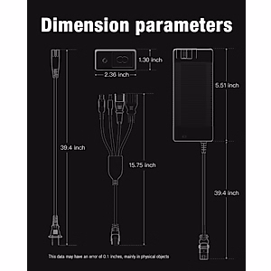 54.6V 2A Electric Bike Charger for 48V Ecotric Bike/Lectric XP/Evercross H5, 3Prong GX16/DC 5.5x2.5mm/XLR/IEC/RCA Connector Power Supply Adapter for 48V Lithium Battery