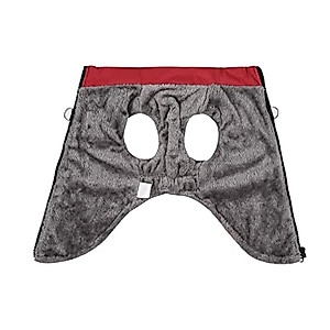 PAWSINSIDE Dog Winter Puffer Coat Cold Weather Fleece Vest Jacket Pet Quilted Warm Coats Clothes for Small Medium Large Dogs (Burgundy, XXX-Large)