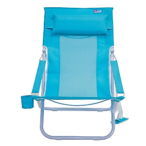 Rio Beach Portable Compact Fold Breeze Beach Sling Chair, Teal