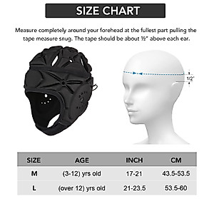 Victridge Soft Shell Helmet Flag Football 7v7 Rugby Headgear Scrum Cap Soccer Headguard for Adult Youth Kids