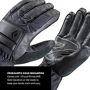 Black Diamond Spark Powder Gloves, Smoke, Large