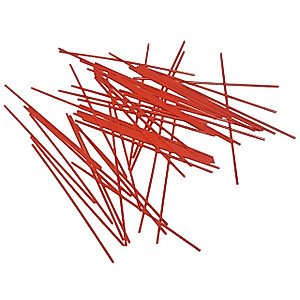 (100 Pack) 6" Aerosol Spray Can Red Plastic Straws - Tip Extension Tubes For Automotive Lubricant, Cleaner, Penetrating Oil