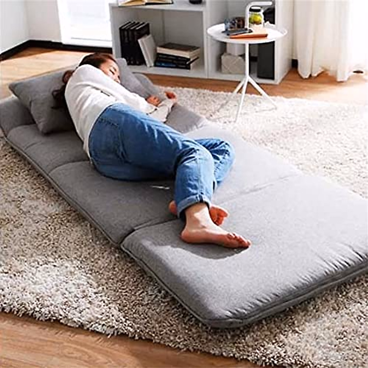 JYDQM Sofa Couch Folding Lounge Indoor Floor Sofa Bed Sleeper 14 Position Adjustable Living Room Daybed Recliner