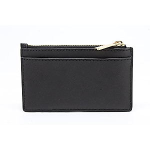 Michael Kors Jet Set Travel Top Zip Card Case Wallet Coin Pouch Black