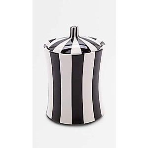 Jonathan Adler Glitter Canister, Black/White, One Size