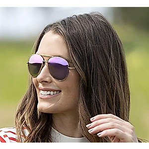 Peepers by PeeperSpecs womens Ultraviolet Reading Sunglasses, Pink/Gold, +2.00