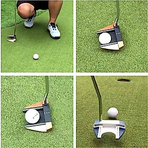 Golf Putter with Golf Headcover CNC Integration Stainless Steel Shaft Golf Clubs Putter Mens Womens Golf Driving Sports (Blue)