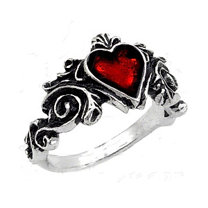 Alchemy Gothic Halloween Party Jewelry Betrothal Ring Size Q/8.5