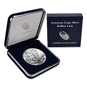 1986 Silver Eagle In US Mint Gift Box $1 Brilliant Uncirculated