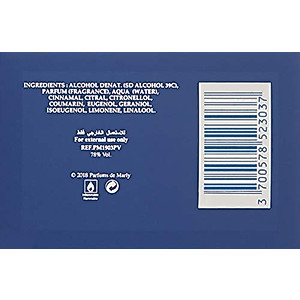 PARFUMS de MARLY - Percival - 2.5 Fl Oz - Eau De Parfum for Men - Top Notes Bergamot, Mandarin, Pink Pepper - Heart Notes Lavender, Geranium, Cardamom - Base Notes Balsam fir, Woody Spices - 75ml