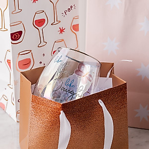 Pavilion - 18 oz Iridescent Stemless Wine Glass - Like Mother Like Daughter