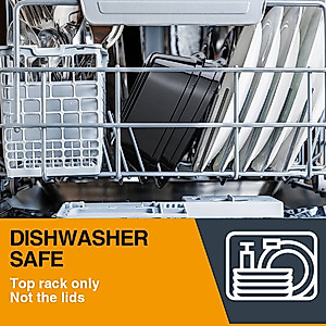 Glotoch Meal Prep Container,100Pack 2,3 Compartment Reusable Food Storage Containers For Lunch, Leftover.Disposable Black Plastic Containers With Lids To Go Container-BPA-Free Microwave Safe