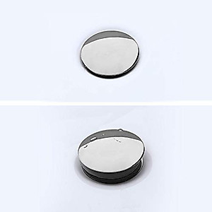 ESFORT Bathroom Sink Pop Up Drain with Overflow, Sink Pop Up Drain Stopper, Polished Chrome