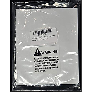 Twisting Wax Paper Sheets for Food (100)– Rectangle Caramel Wrappers Non Stick –Semi Translucent Confectioners Patty Paper