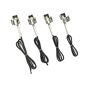 Ignition Ceramic Electrode Replacement for Charbroil 4362436214, 463212511, 463215512, 463215712, 463241113, 463241313, 463241413, 463247209, with 4 Different Lengths Wires