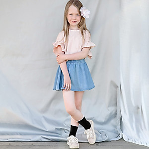 Haysandy 4 Pieces/ 2 Pair Kids Ankle Support Compression Kid Ankle Brace Elastic Kids Compression Socks Knitted Ankle Support Brace Ankle Sleeve for Jogging Running Fitness (Black, 5-10 Years)