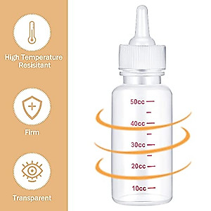 17 Pieces Pet Nursing Bottle Kit Including 2 Pet Feeding Bottle, 8 Replacement Pet Feeding Nipples, 5 Dog Nursing Syringes in 1 Ml, 5 ml and 10 Ml, 2 Cleaning Brushes for Kittens, Puppies, Rabbits