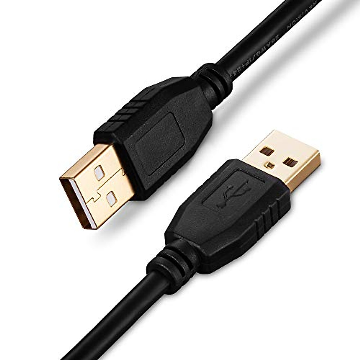 USB A to A Male Cable 30Ft,Tan QY USB to USB Cable USB Male to Male Cable Double End USB Cord with Gold-Plated Connector for Hard Drive Enclosures, Printers, Modems, Cameras(10M/30Ft)