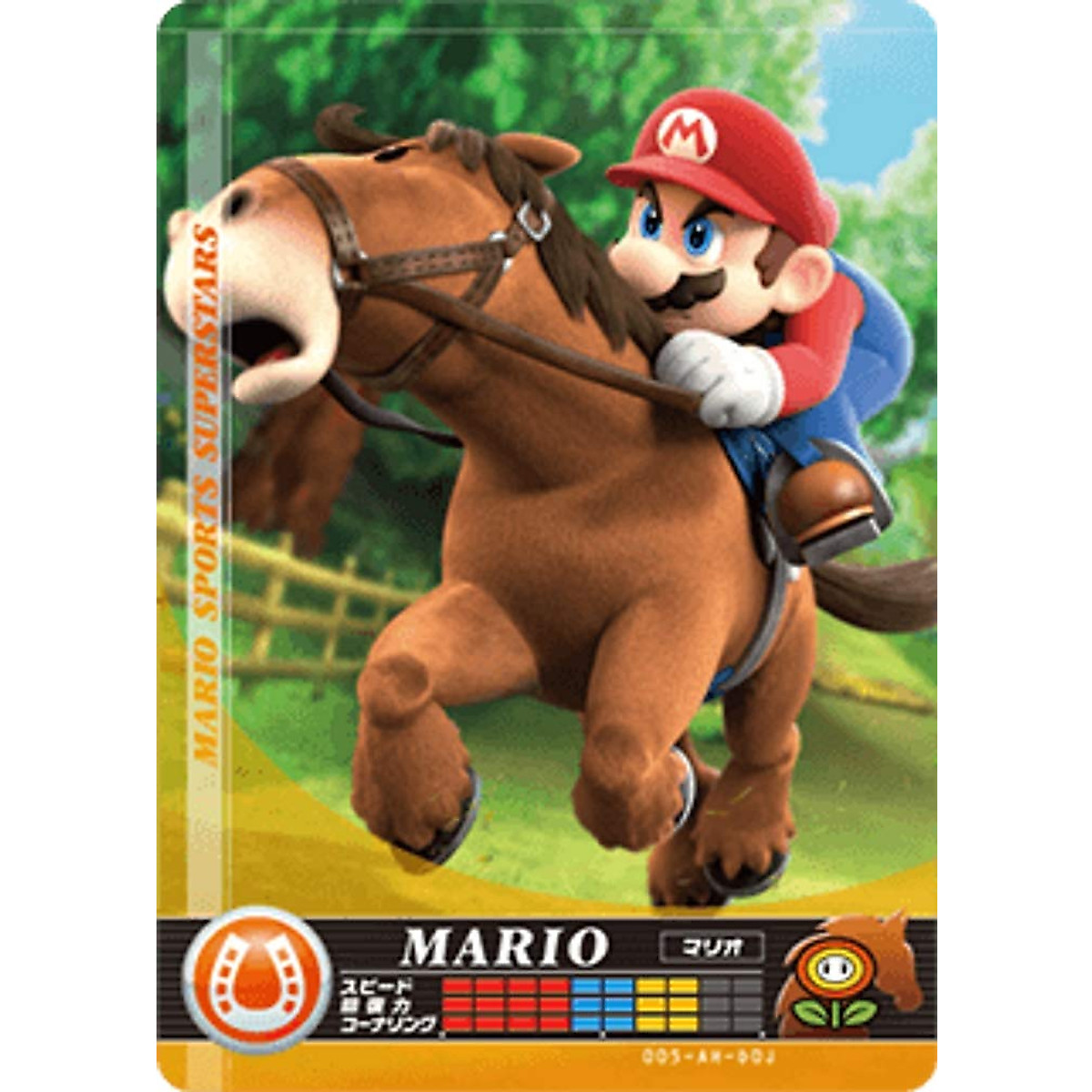 Nintendo Mario Sports Superstars Amiibo Card Horse Racing Mario for Nintendo Switch, Wii U, and 3DS