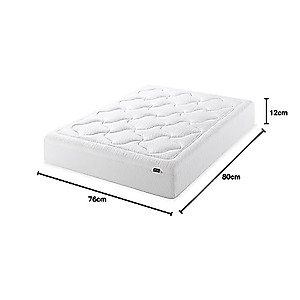 Zinus – Cloud Memory Foam 12 Inch Mattress / Pressure Relieving Design / Mattress-in-a-Box / OEKO-TEX and CertiPUR-US Certified, Off White, King
