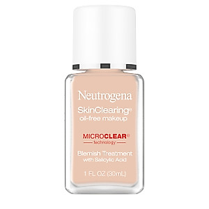 Neutrogena SkinClearing Oil-Free Makeup, Soft Beige 50, 1 Fl. Oz (Pack of 1)