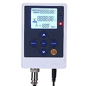DIGITEN Water Liquid Flow Rate Volume Digital Display Flowmeter Quantitative Controller Counter Liter Gallon
