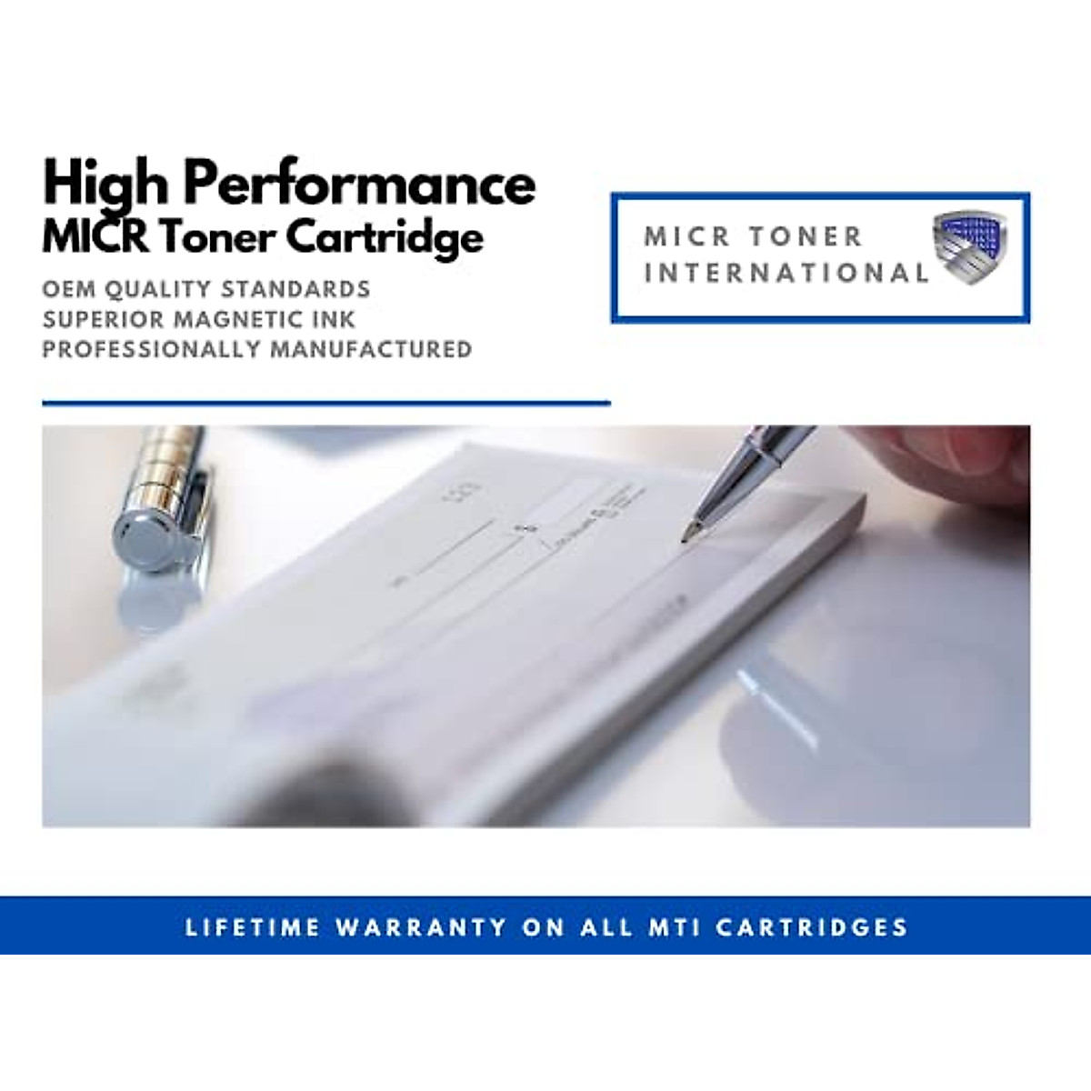 MTI 37A MICR Replacement for HP 37A CF237A | HP Laser Printers M607 M608 M609 M631 M632 M633 | Universal Magnetic Ink Check Printing Cartridge