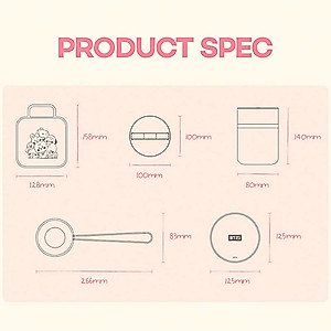 BT21 Squid Biscuits Sugar Pie Game Korean Sugar Candy Making Tools Set DALGONA Kit (7pcs in 1set), Ladle, Shape frame, Press Stainless Steel, bottom plate, Circle case