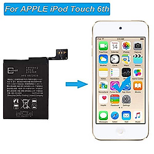 New Replacement Battery A1641 A1574 Compatible with Apple iPod Touch 6 6th Gen 1043mAh 3.83V + Tools