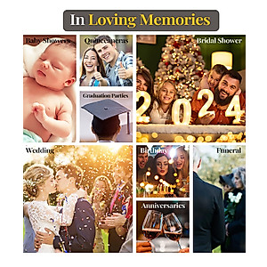 Lankaiva Wedding Guest Book, Guest Book Wedding Reception - Classic Baby Shower Guest Book, 100 Blank Pages for Bridal Shower Birthday Graduation Sign in and Photos, Beige