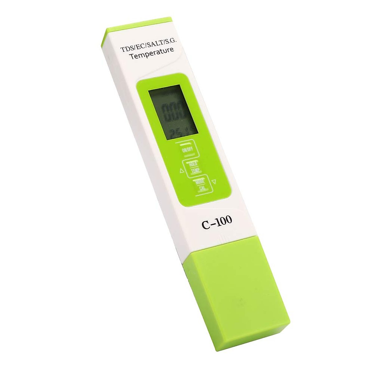 Water Quality Test Pen, C 100 5 in 1 Salinity EC Seawater Tester Multifunction Water Quality Tester with Backlight