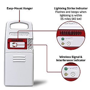 AcuRite 06045M Lightning Detector Sensor with Temperature and Humidity