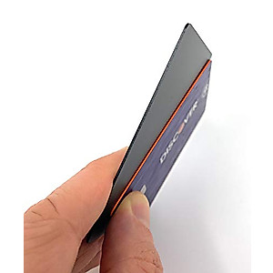 Personalized Message Engraved on Both Sides Metal Wallet Card - Anniversary for Men and Woman, Engraved Wallet Inserts, Love Note, Deployment, Boyfriend, Husband Wife (Black)