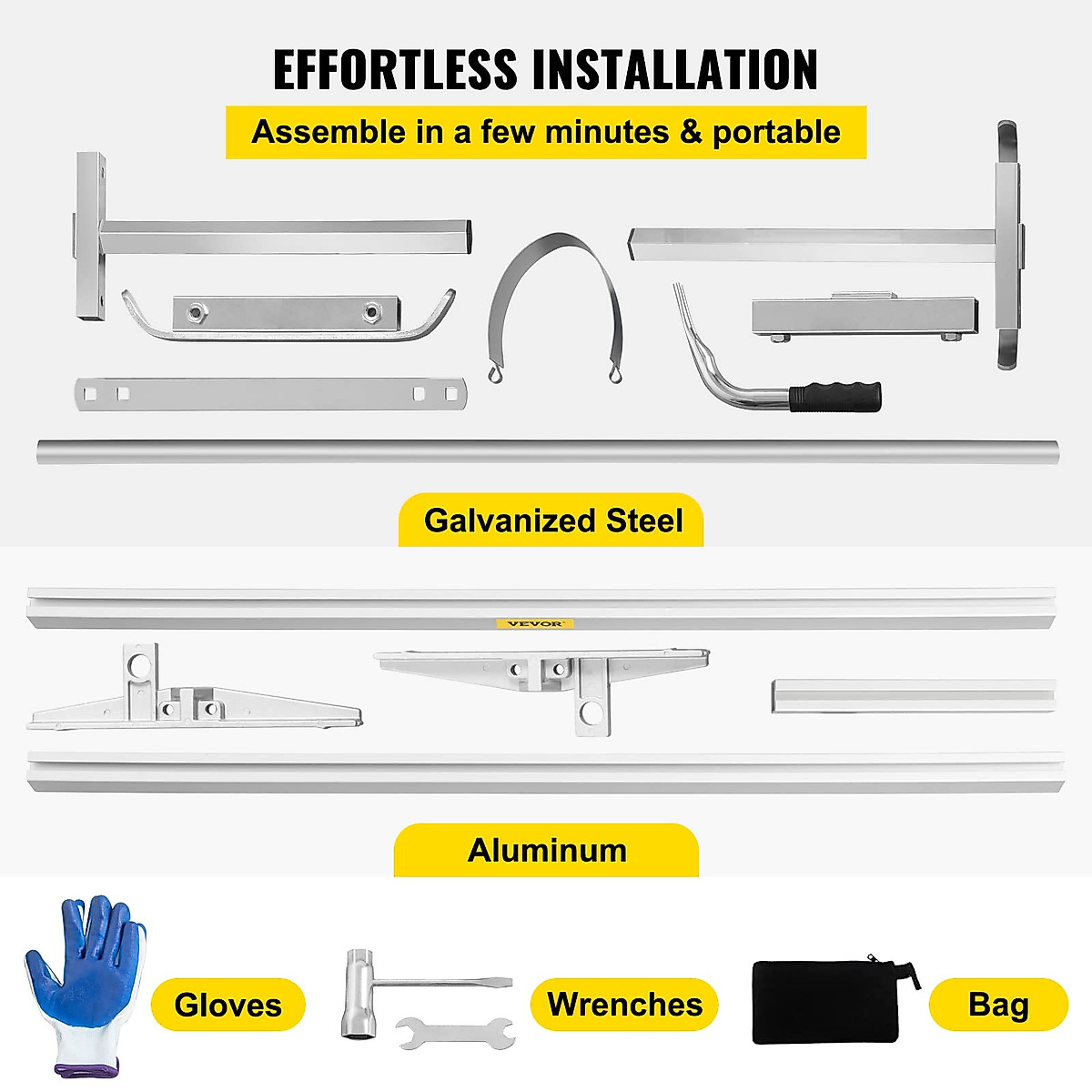 Popsport Chainsaw Mill Planking Milling 14 to 24 Inches Guide Bar Wood Lumber Cutting Portable Sawmill Aluminum Steel Chainsaw Mill for Builders and Woodworkers