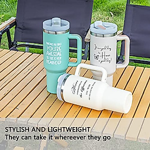 Inspirational Gifts for Women,Thank You Gifts, Retirement Gifts for Women Funny Birthday Gifts for Coworker, BFF, Mom, Wife, Sister 40 oz Tumbler With Handle and Straw Lid