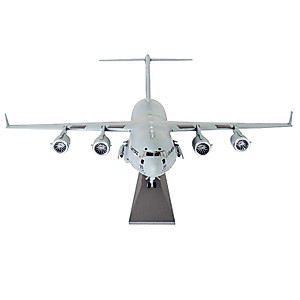 HANGHANG 1/200 Scale US Air Force C-17 Global Overlord Strategic Transport Aircraft Alloy Aircraft Attack Plane Metal Fighter Military Model Fairchild Republic Diecast Plane Model for Collection