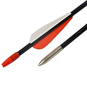 JJZS 12pcs Glue on Field Points 11/32 Wood Arrow Points Glue on Arrow Tips for Wooden Arrows Wooden Shaft Arrow Tips for Archery Target Practice